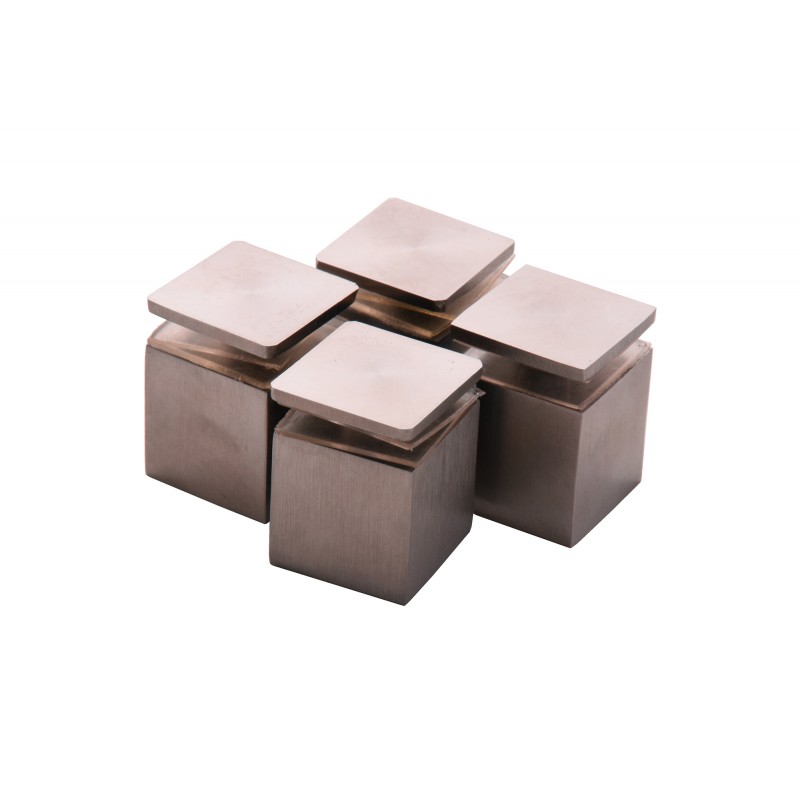 22/22 Entretoise carrée inox massif (lot de 4u)